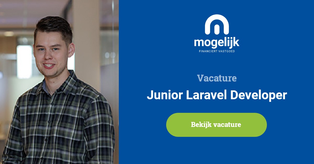 Vacature Junior Laravel Developer | Mogelijk | Werken bij Mogelijk
